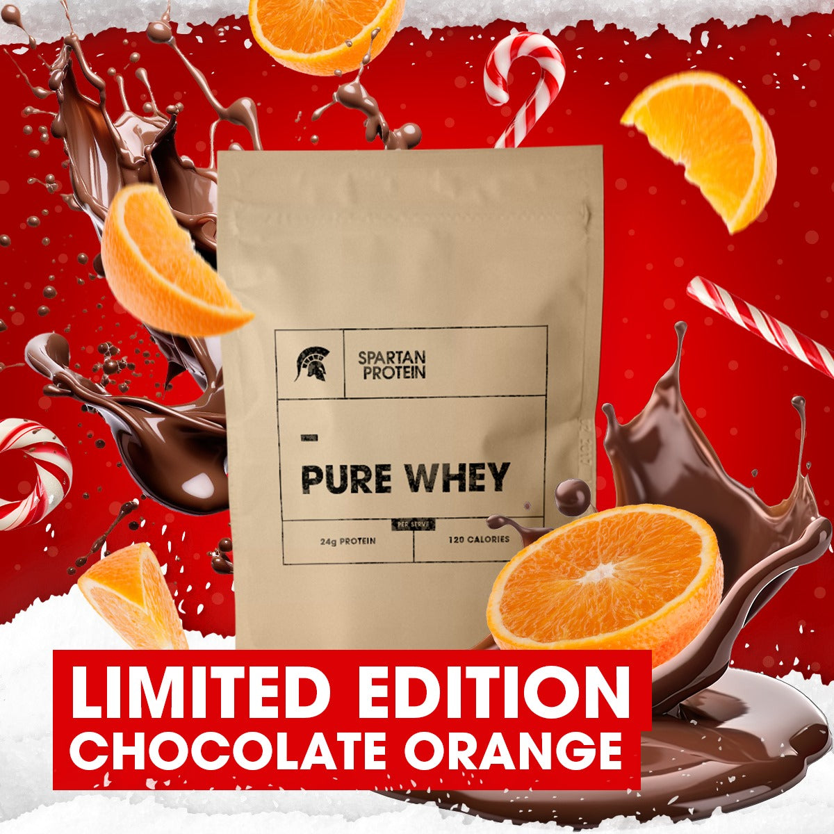 Festive Flavour 🎄 Chocolate Orange Pure Whey – Spartan Protein