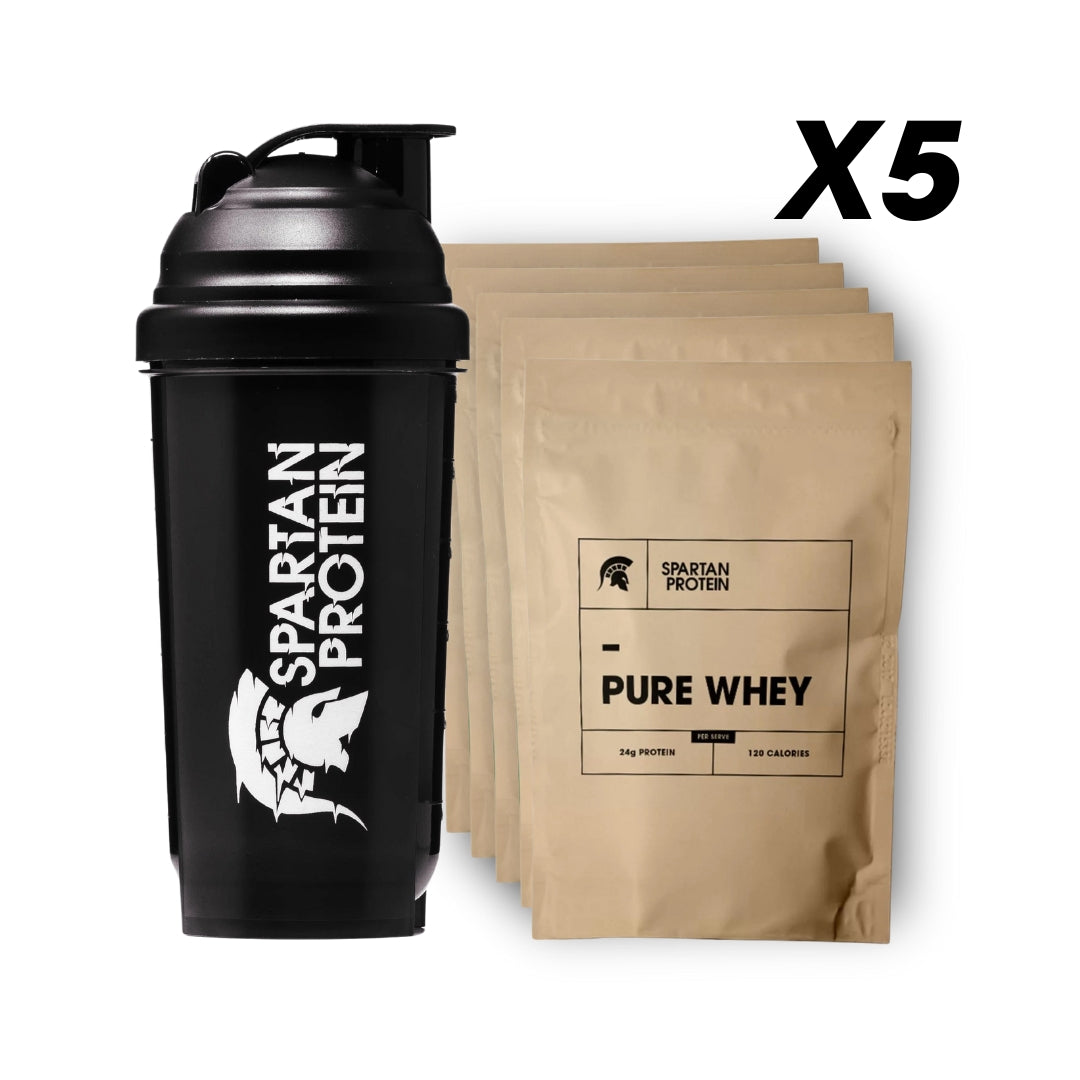 Pure Whey sample pack + 600ml shaker – Spartan Protein