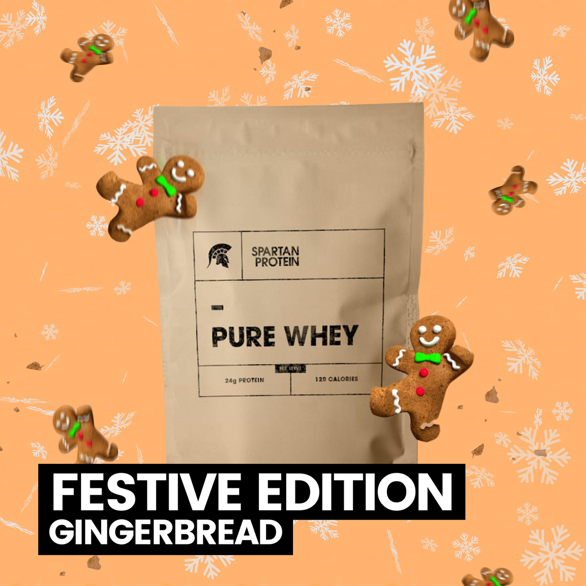 Festive Flavour 🎅🏼 Gingerbread Pure Whey – Spartan Protein