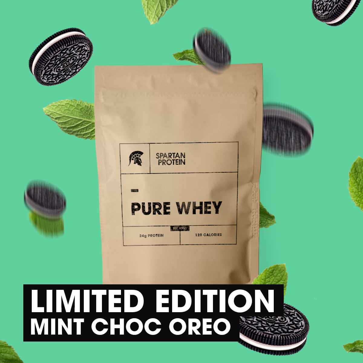 Limited Edition: Mint Choc Oreo Pure Whey – Spartan Protein